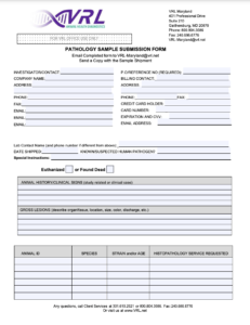 Printable Submission Forms - VRL Diagnostics