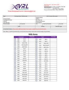 Printable Submission Forms - VRL Diagnostics
